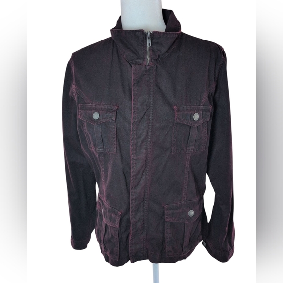 Stetson | Jackets & Coats | Stetson Jacket Mens L Wine Placket Over ...